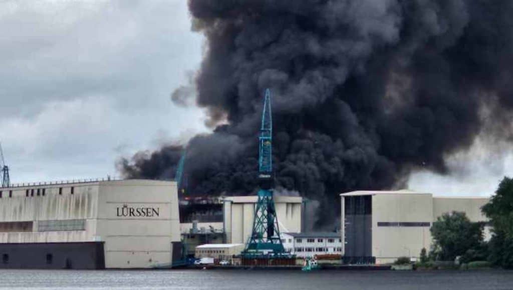 Fire breaks out at Lürssen Shipyard - Marine Business